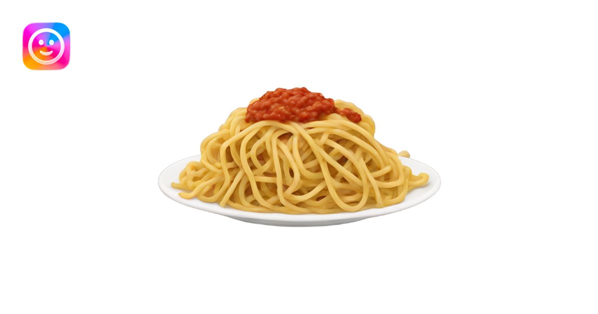 A plat of spaghetti emoji | AI Emoji Generator