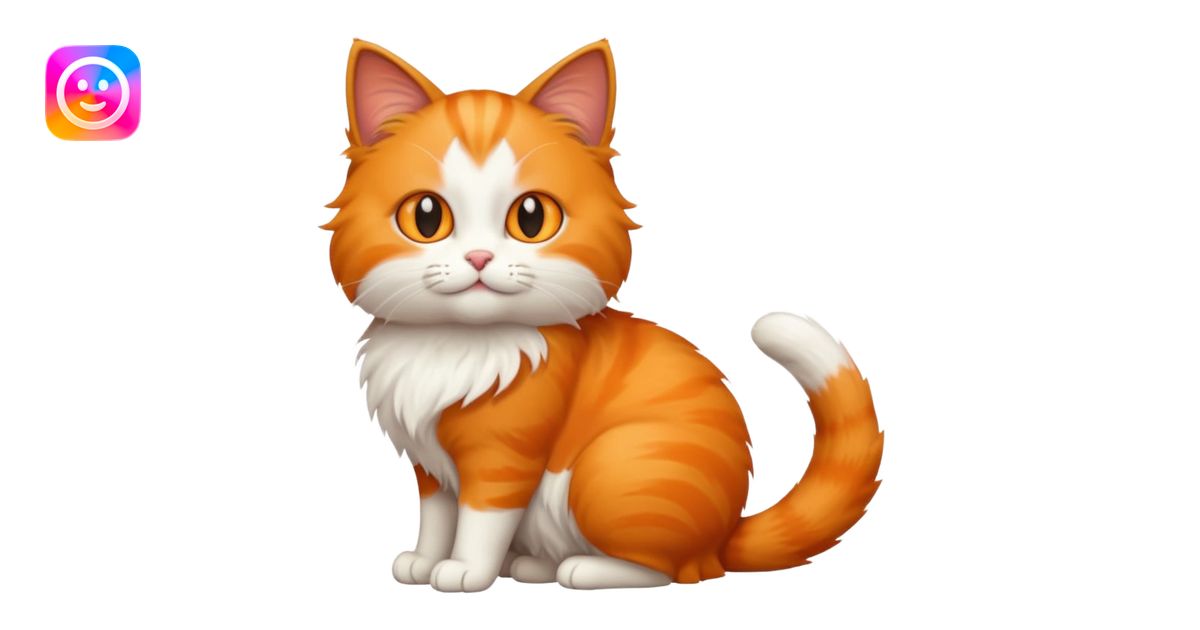 make the tail longer facing the left and the belly smaller emoji | AI ...
