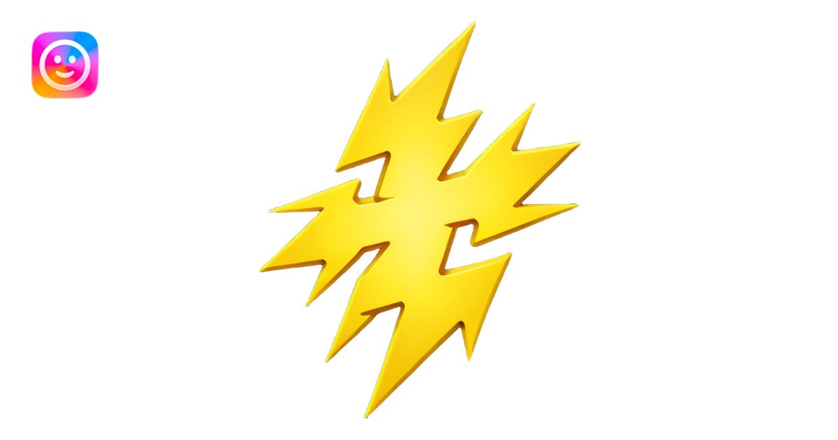 yellow lightning emoji | AI Emoji Generator