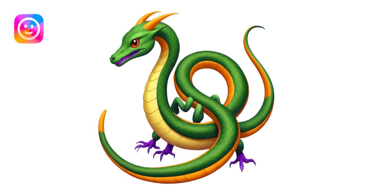 Seviper-Salazzle-Serperior-fusion emoji | AI Emoji Generator