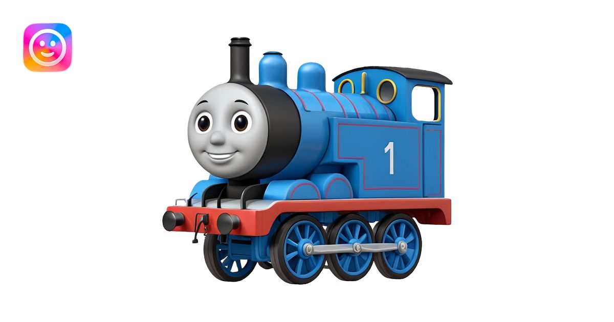 Thomas the tank engine side emoji | AI Emoji Generator
