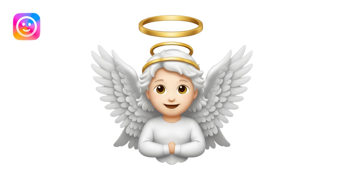 flying angel emoji | Al Emoji Generator emoji | AI Emoji Generator