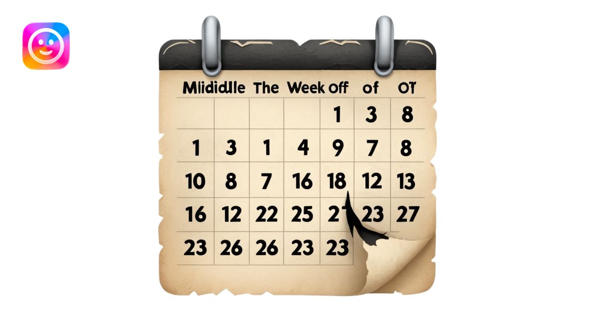 middleof the week emoji | AI Emoji Generator