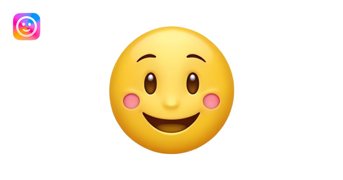 Animated happy yellow emoji, bouncing up and down in a loop. Smooth ...