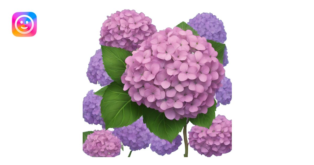 Hydrangeas emoji | AI Emoji Generator