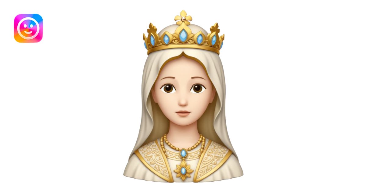 BUSTO VIRGEN DEL PILAR SIN FONDO emoji | AI Emoji Generator