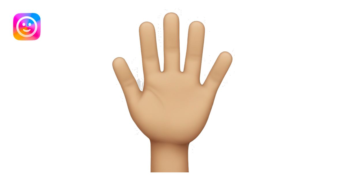 three finger emoji | AI Emoji Generator
