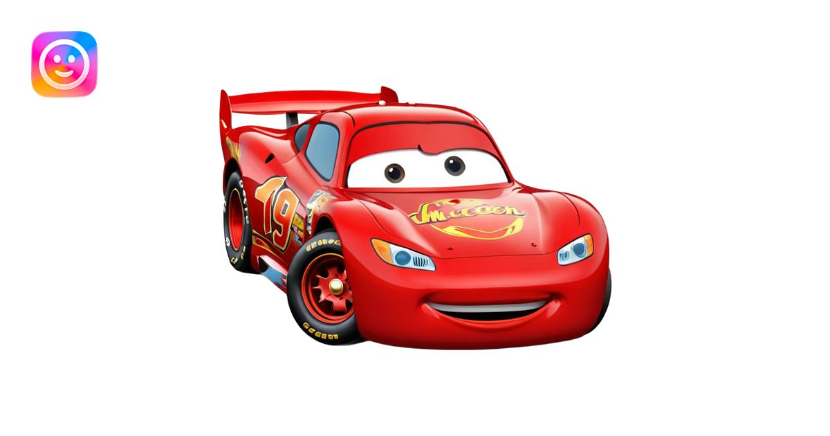 lightning mcqueen metallic red emoji | AI Emoji Generator