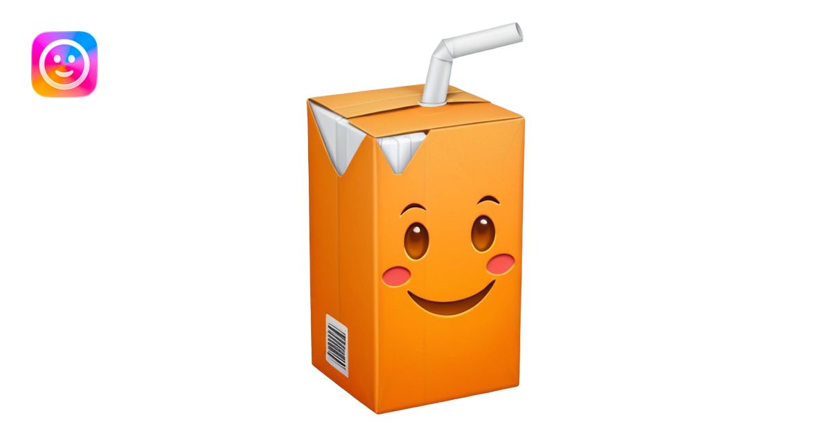 orange juice box emoji | AI Emoji Generator