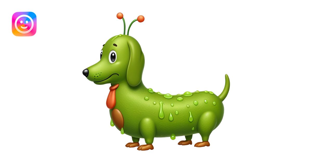 the freaker green wiener emoji | AI Emoji Generator