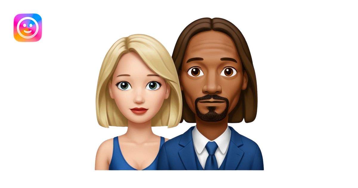 snoop dogg and Jennifer Lawrence emoji | AI Emoji Generator
