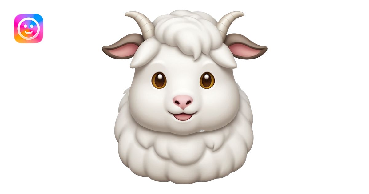 Make a marshmallow goat emoji emoji | AI Emoji Generator