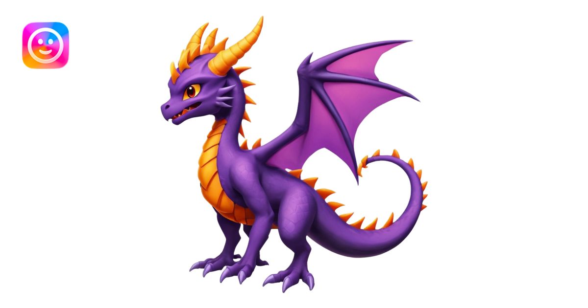 Spyro-Yveltal-Fakémon-hybrid-creature (full body) emoji | AI Emoji ...