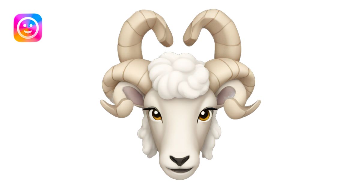 aries symbol beautiful emoji | AI Emoji Generator