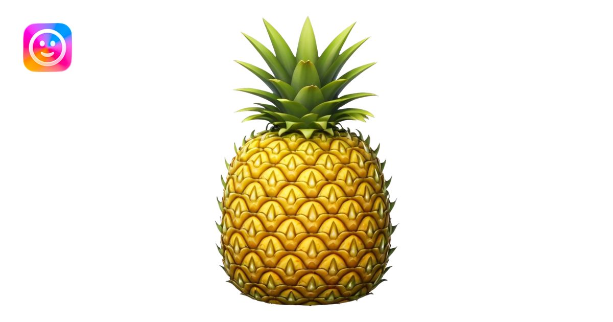 pineapple with the crown down emoji | AI Emoji Generator