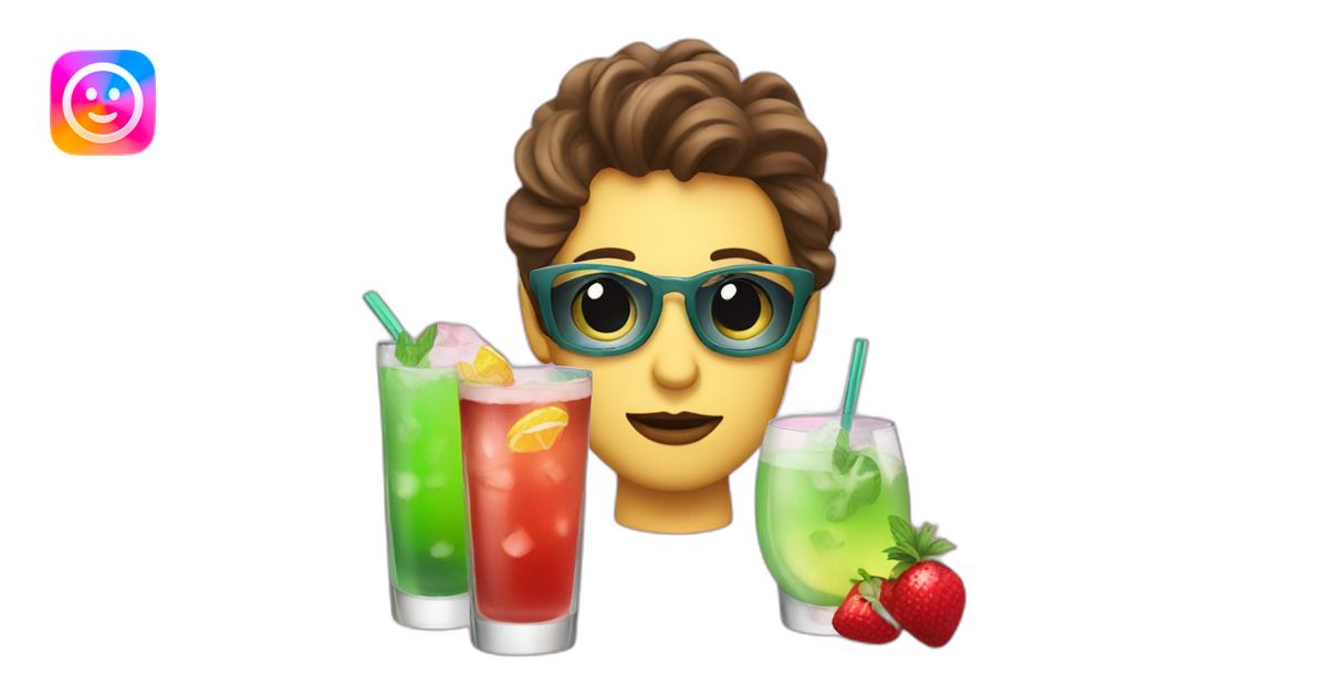 drinking cocktails at home emoji | AI Emoji Generator