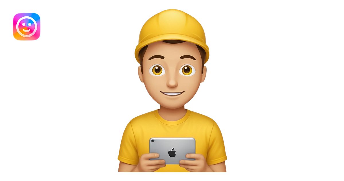 a cool programmer yello smiley emoji | AI Emoji Generator