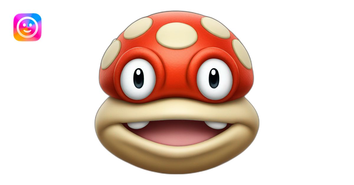 Toad super mario emoji | AI Emoji Generator