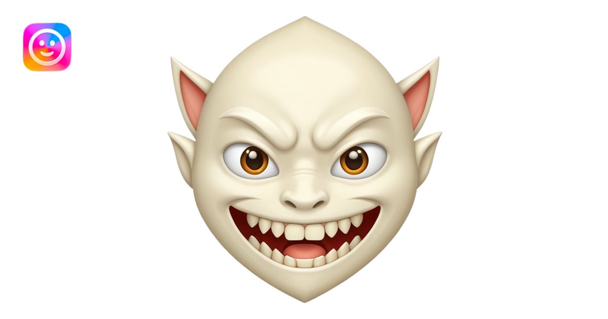 fangs, front face emoji | AI Emoji Generator