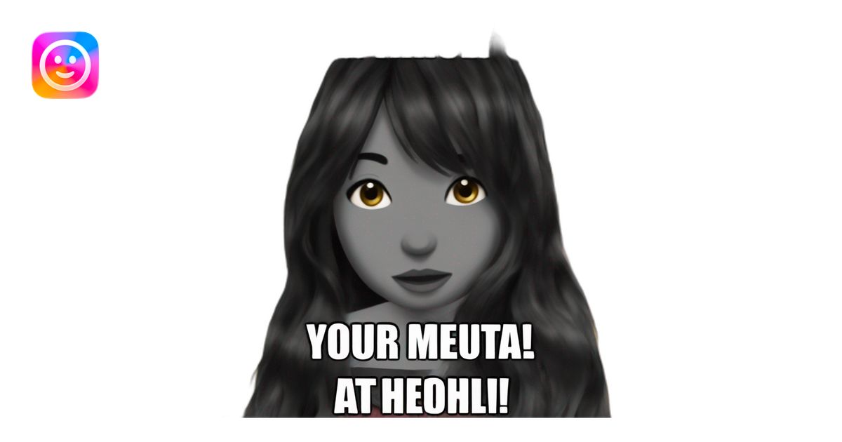 intense meme girl staring emoji | AI Emoji Generator