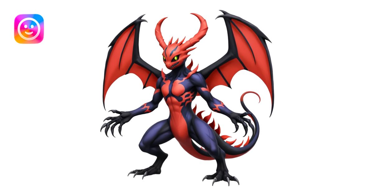 Venom-Pikachu-Yveltal-Lunala-Fakémon-hybrid-creature (full body) emoji ...