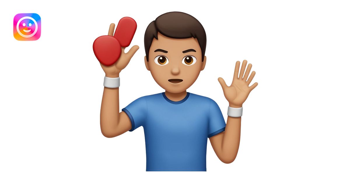 L emoticon deve tirare uno schiaffo al rovescio emoji | AI Emoji Generator