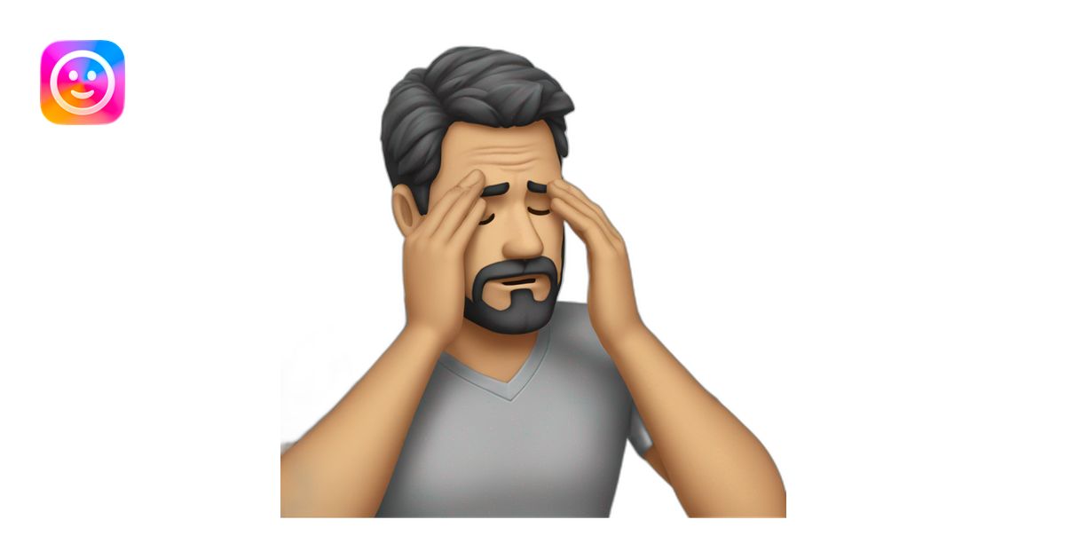 Facepalm barba moreno emoji | AI Emoji Generator