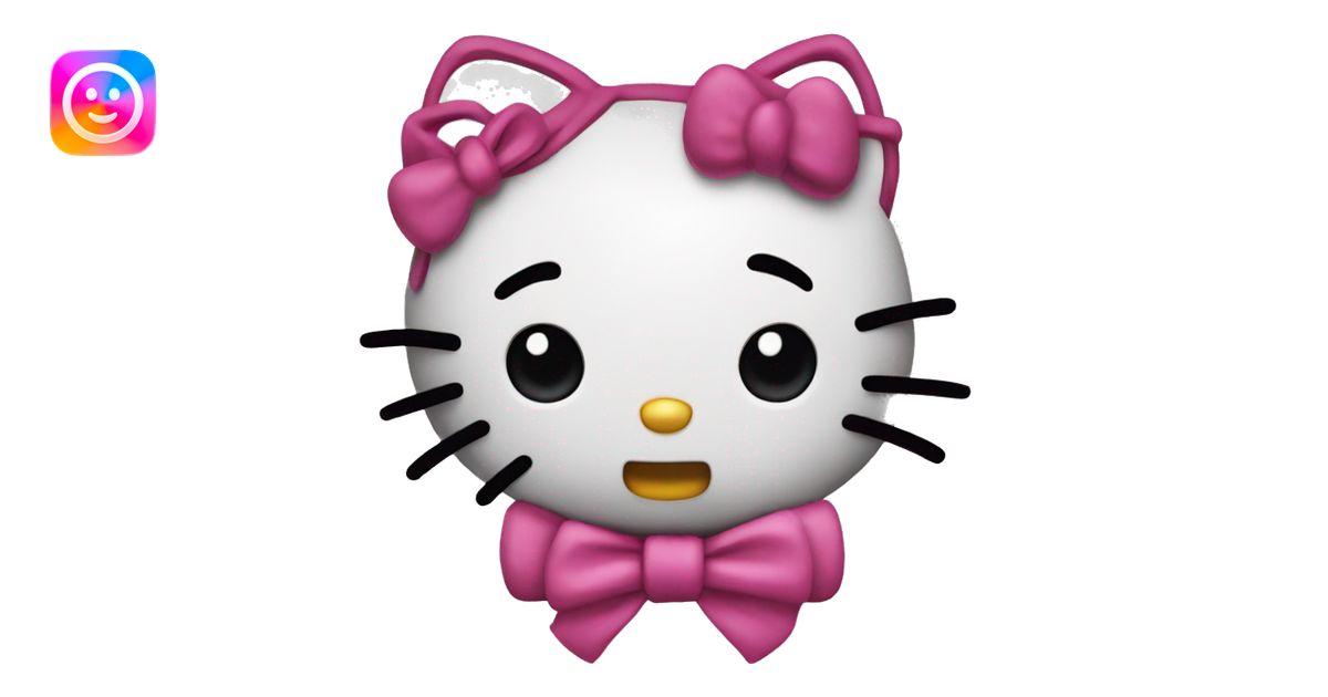 Hello kitty mad emoji | AI Emoji Generator