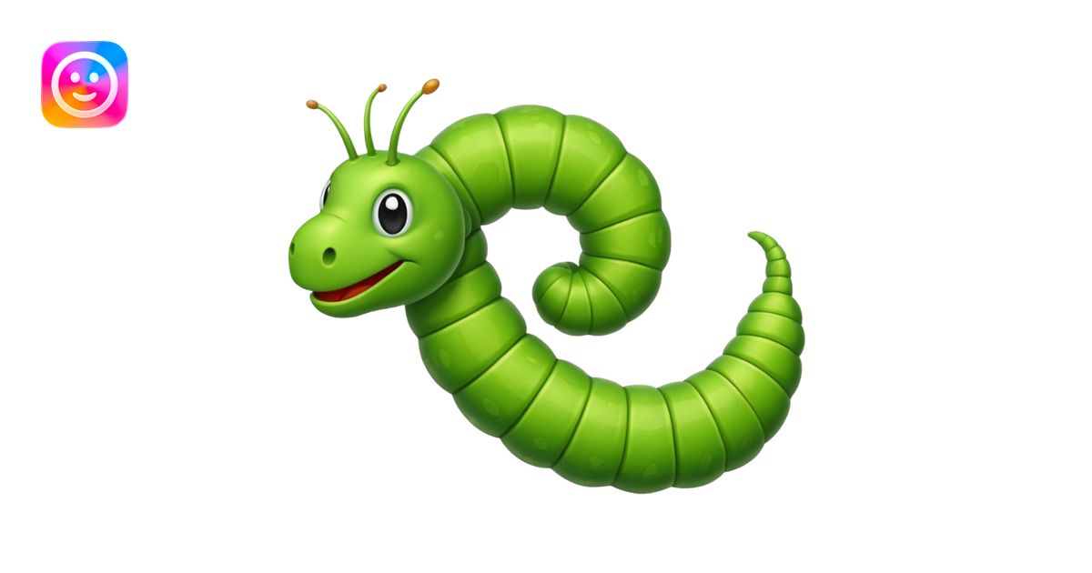Inchworm emoji | AI Emoji Generator