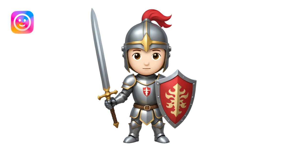 knight, chibi full body emoji | AI Emoji Generator