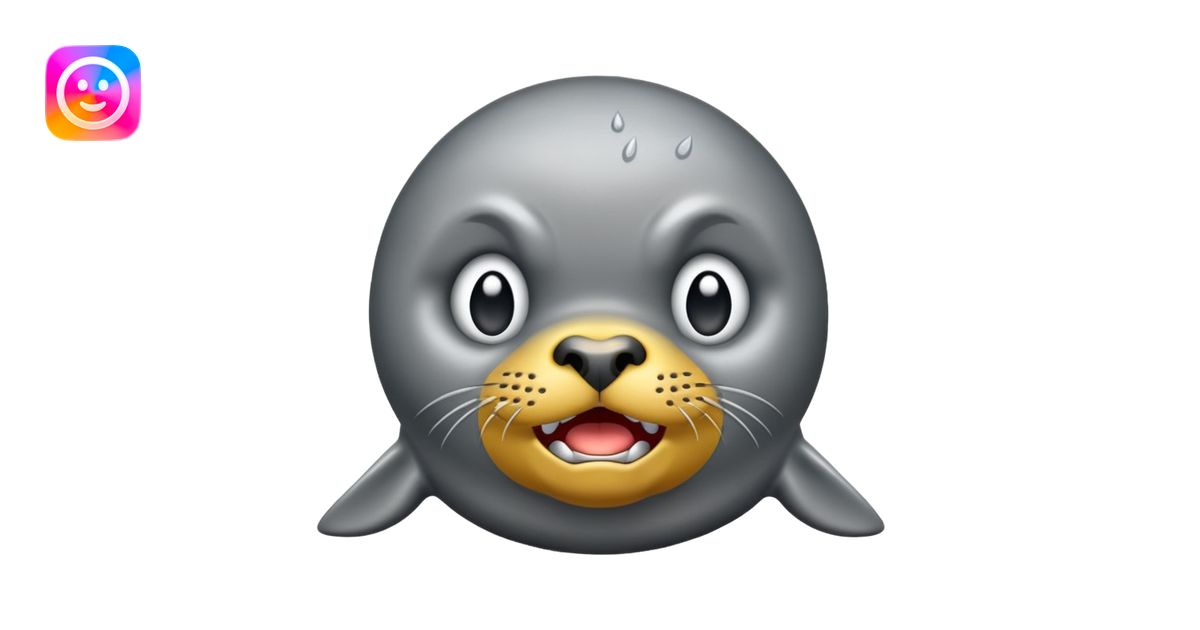 Angry seal emoji | AI Emoji Generator