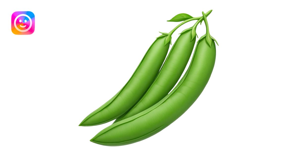Snow Peas emoji | AI Emoji Generator