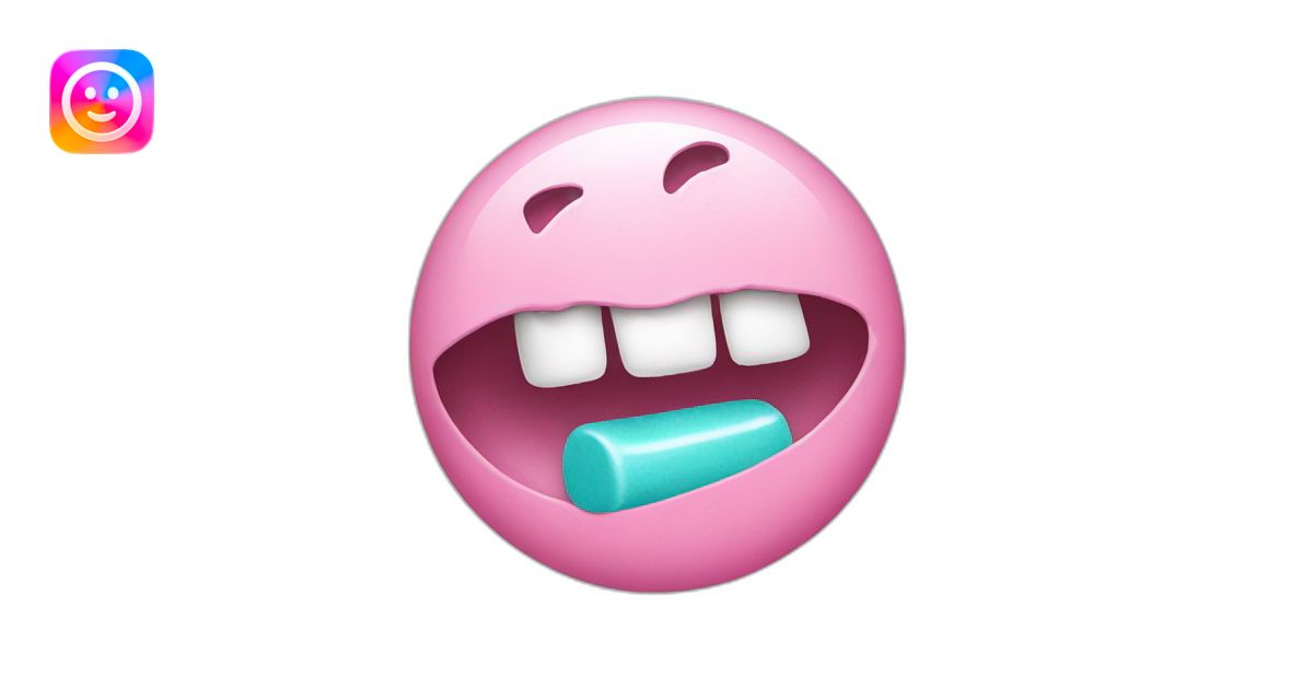 Chewing-gum emoji | AI Emoji Generator