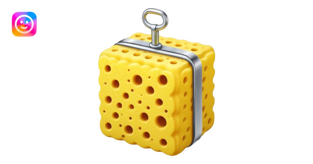 Kitchen Sponge emoji | AI Emoji Generator