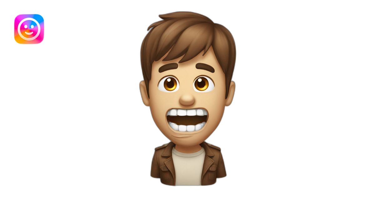 snickers lookin' ahh teeth emoji | AI Emoji Generator
