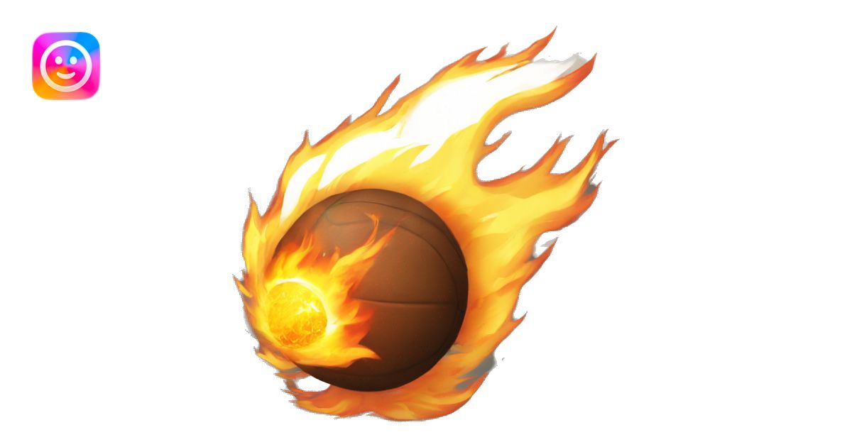 ball of fire flying by fireball emoji | AI Emoji Generator