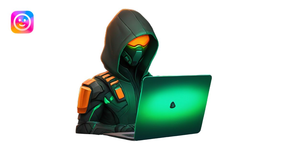 Side view developer behind his laptop with this style : crysis ...