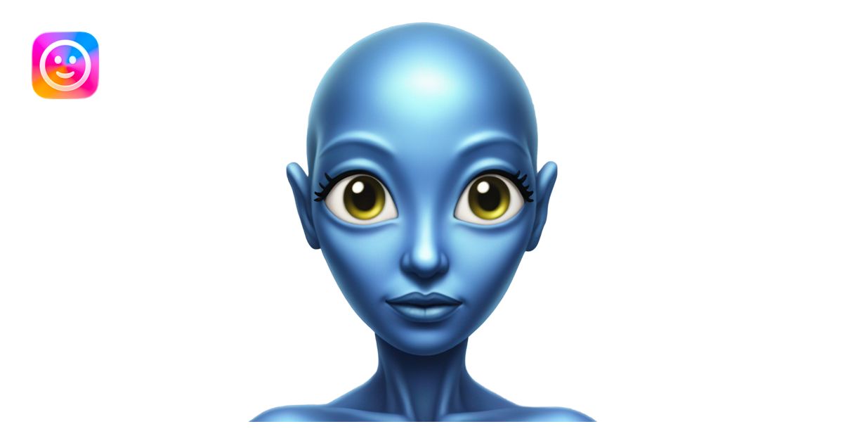 Pleiadian alien female third eye full body emoji | AI Emoji Generator