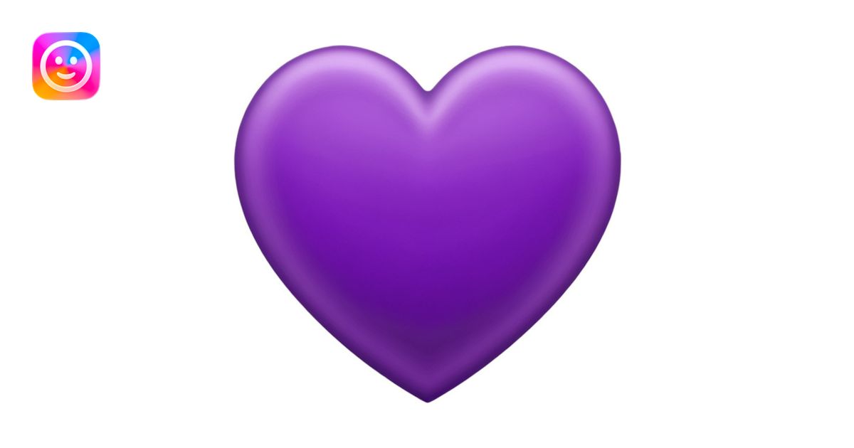 purple heart with a velvet texture emoji | AI Emoji Generator