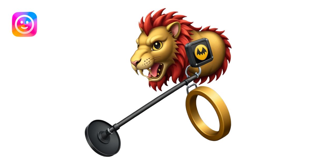 Manticore metal detector emoji | AI Emoji Generator
