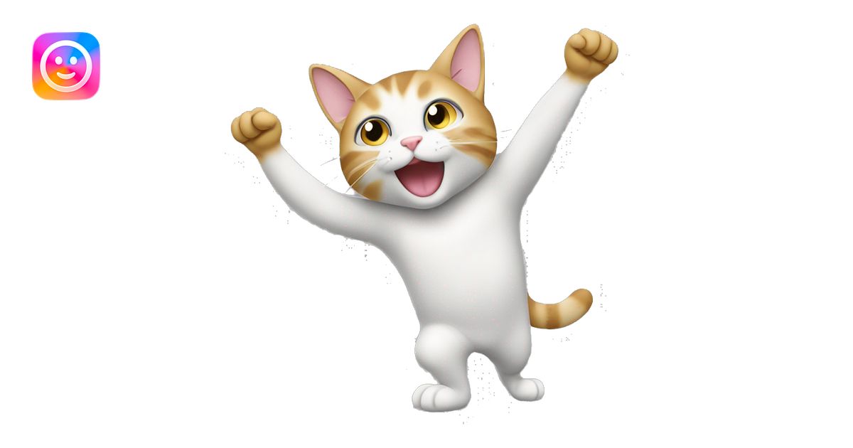 cat that’s dabbing emoji | AI Emoji Generator