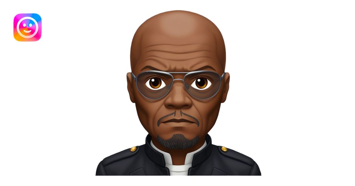 Nick Fury Samuel L. Jackson face only emoji | AI Emoji Generator
