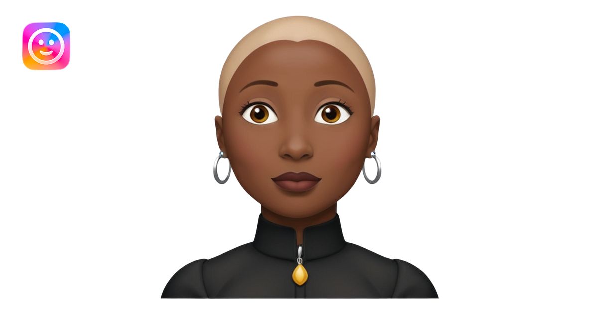 Cynthia Erivo bald emoji | AI Emoji Generator