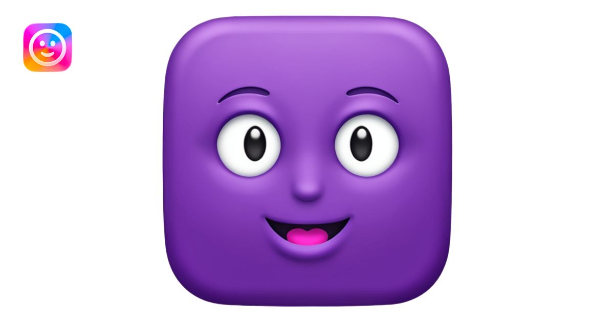 Purple emoji | AI Emoji Generator