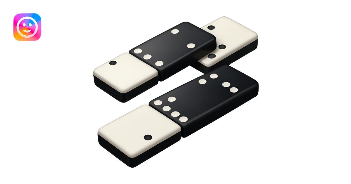 Domino piéces emoji | AI Emoji Generator
