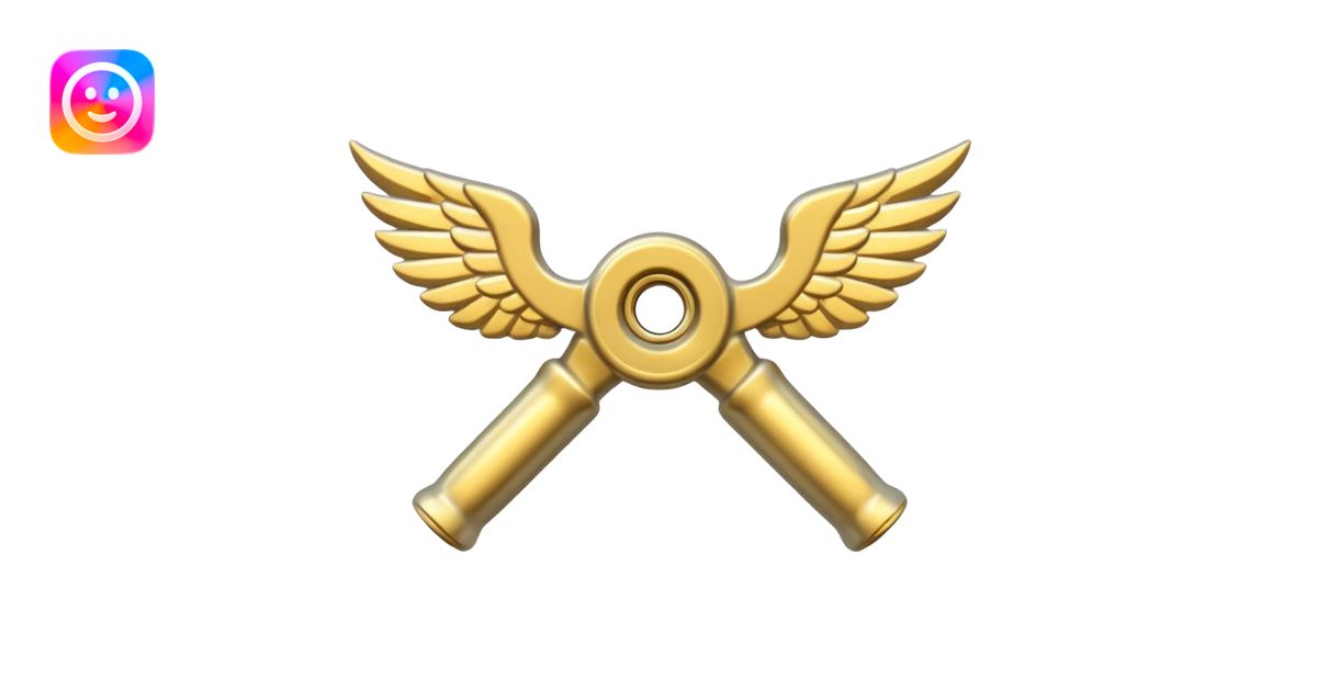 metal wing nut with two grips. emoji | AI Emoji Generator