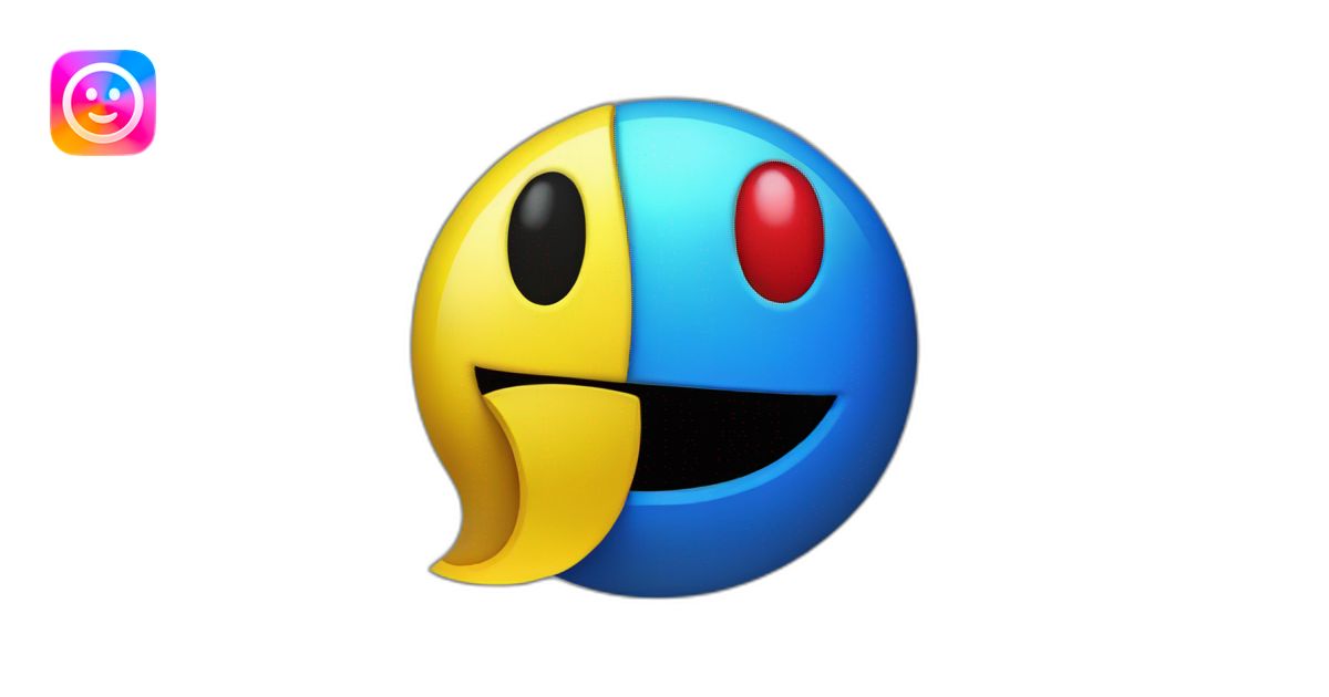 drunk Pac-Man emoji | AI Emoji Generator