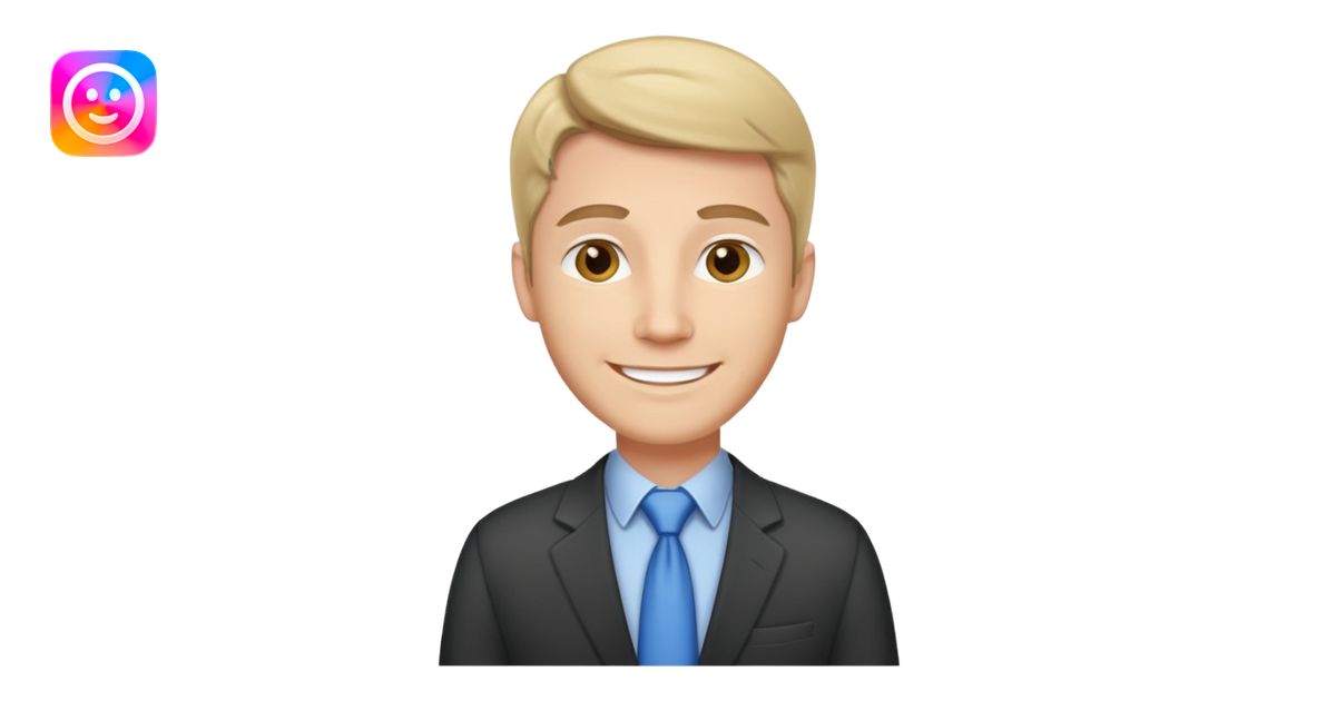 caucasian male office worker semi formal clothes emoji | AI Emoji Generator