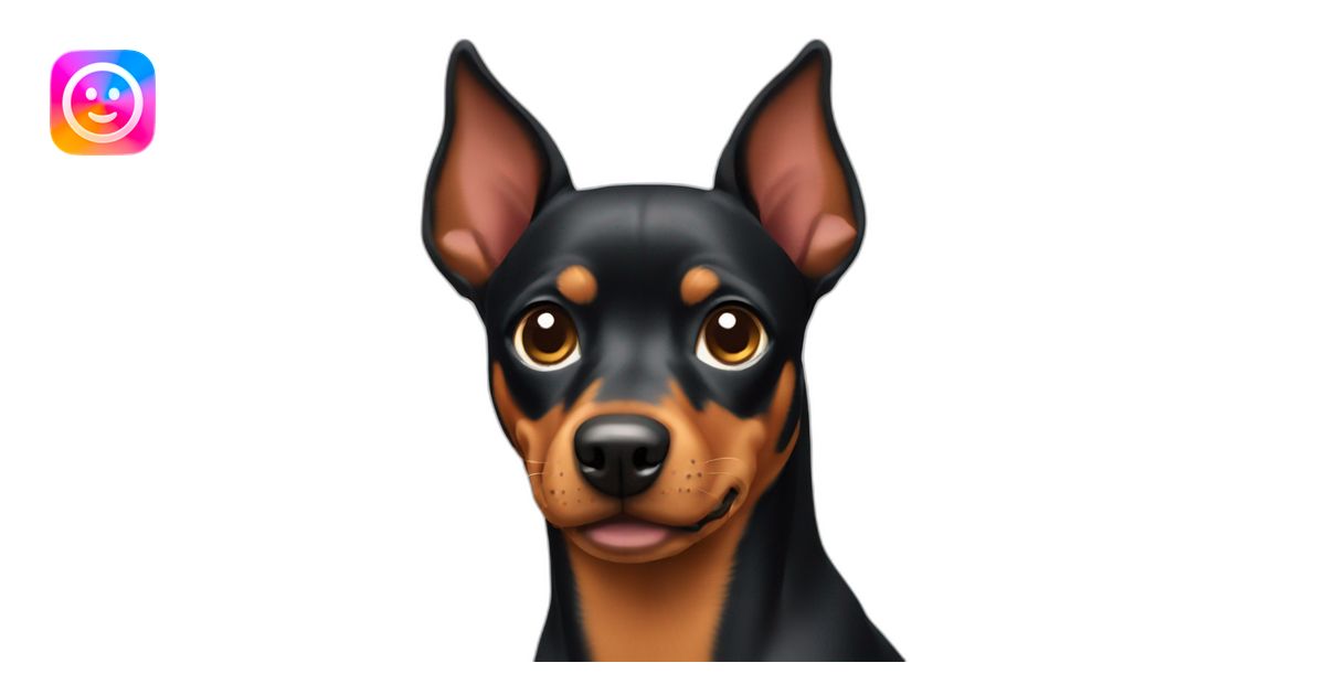 Pinscher dog emoji | AI Emoji Generator