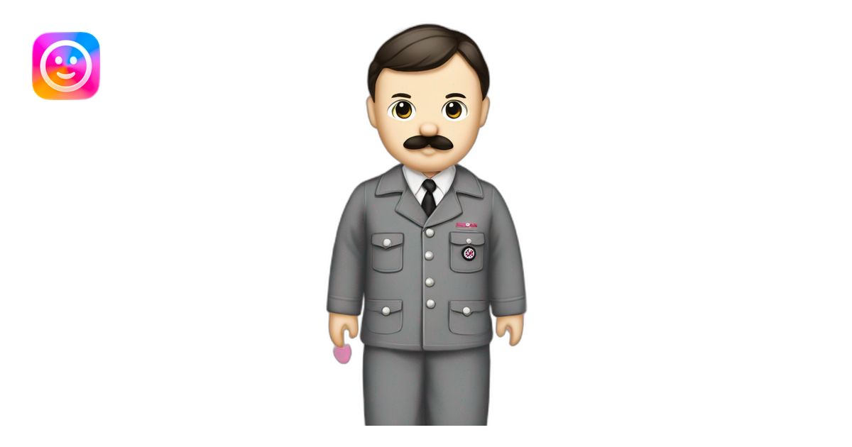 Adolf Hitler’s hello kitty pyjamas emoji | AI Emoji Generator